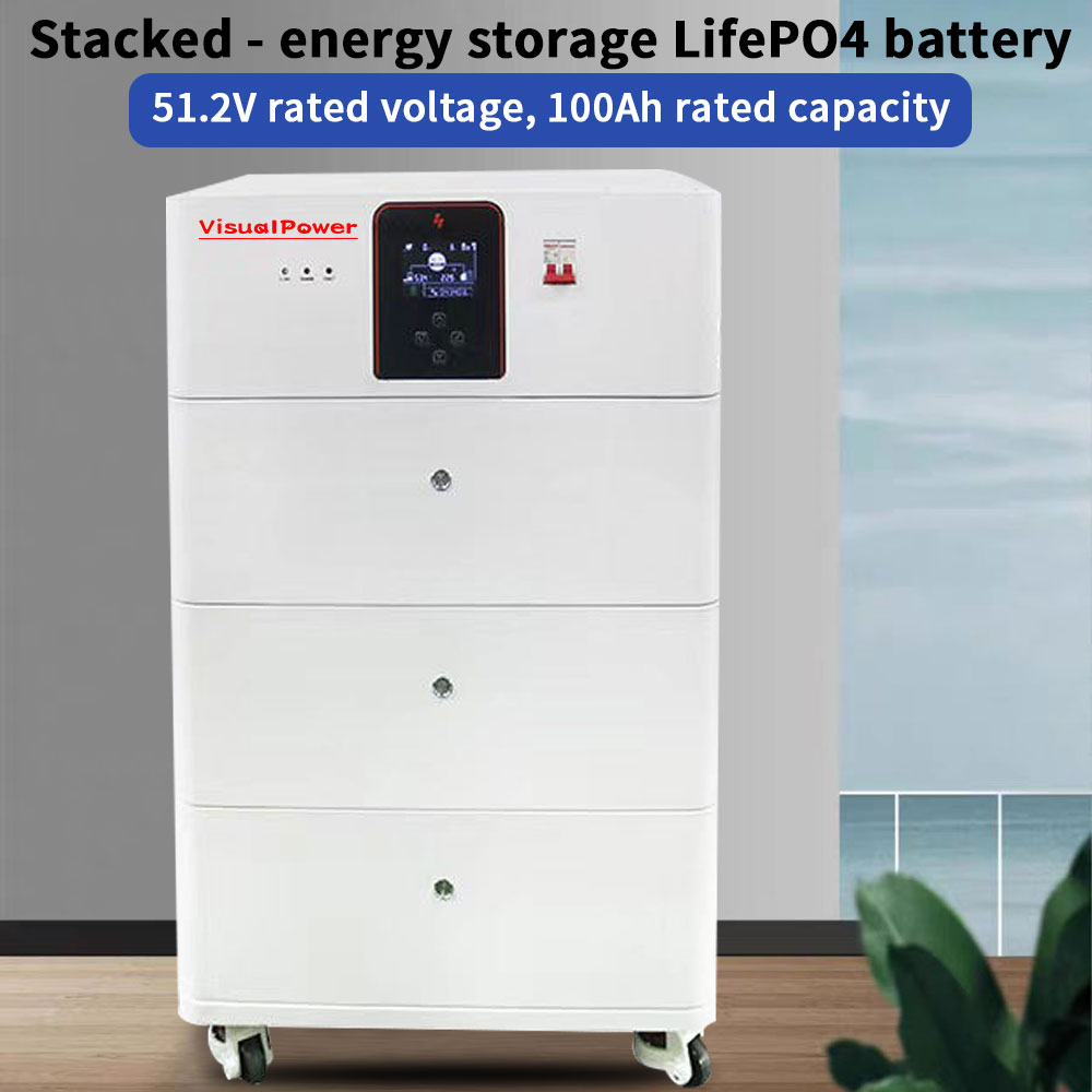 Energy Storage Battery Stacked Lithium Lifepo4 Battery 51.2v 5kwh 10kwh 20kwh 30kwh Lithium Iron ...